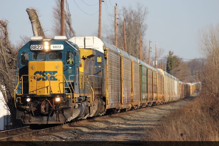 CSX Q268 with Ex. Conrail Power!